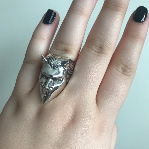 Nameless Ghoul of Ghost Ring Sterling Silver - Etsy