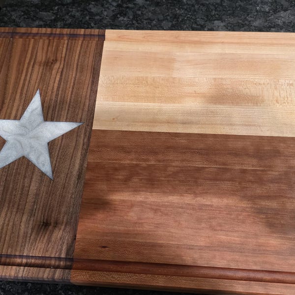 American Flag Cutting Board, Professional BBQ Chopping Block, Fathers ...