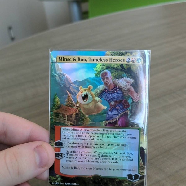 1x Foil Altered Art Minsc and Boo, Timeless Heroes (non-foil Into Foil ...
