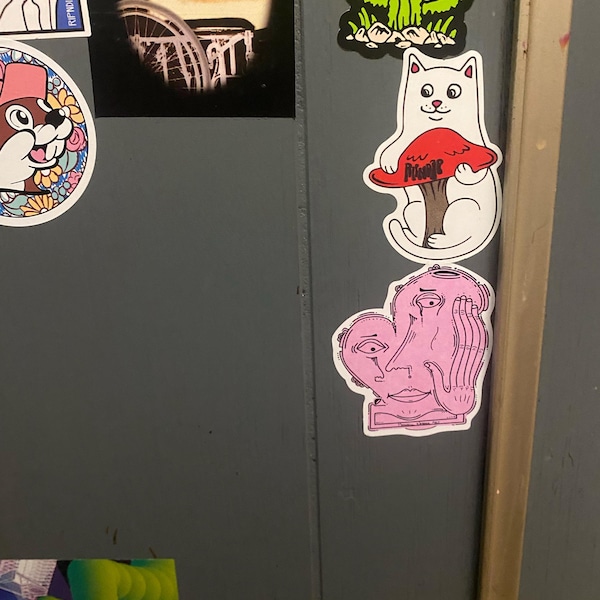 Stickers || Minimalist Line Art Sticker || Waterproof Sticker || Vinyl ...