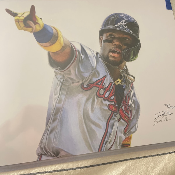 Devin Hester Colored Pencil Drawing Limited Edition Print Numbered to ...