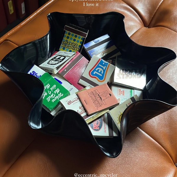 Vinyl Record Bowl | Handmade From Upcycled Records - Etsy