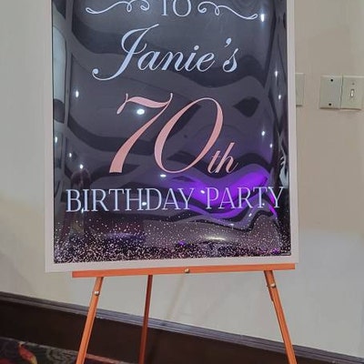 60th Birthday Sign Welcome Sign for 60th Birthday Party - Etsy