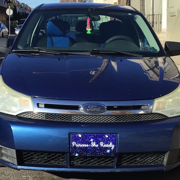 Blue Glitter Ombre License Plate , License Plate Frame Custom, Car ...