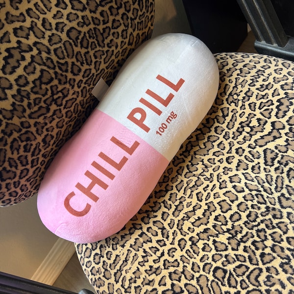 Chill Pill Decorative Throw Pillow Gift for Home, Apartment, Dorm Room ...