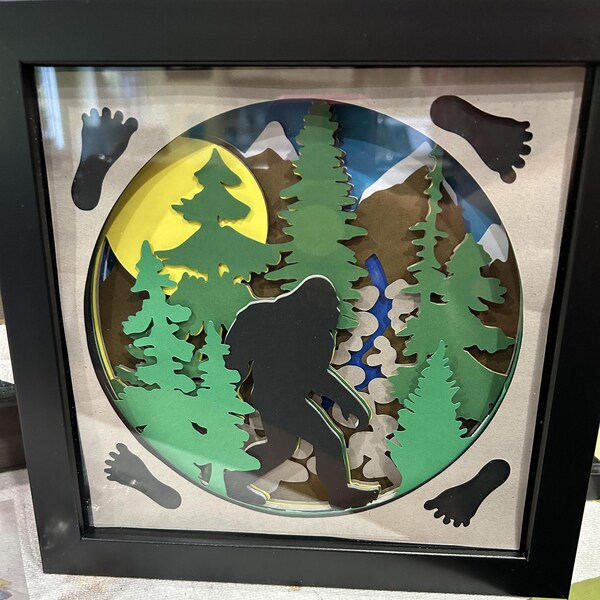 Snowflake Tree 3D Shadow Box - Etsy