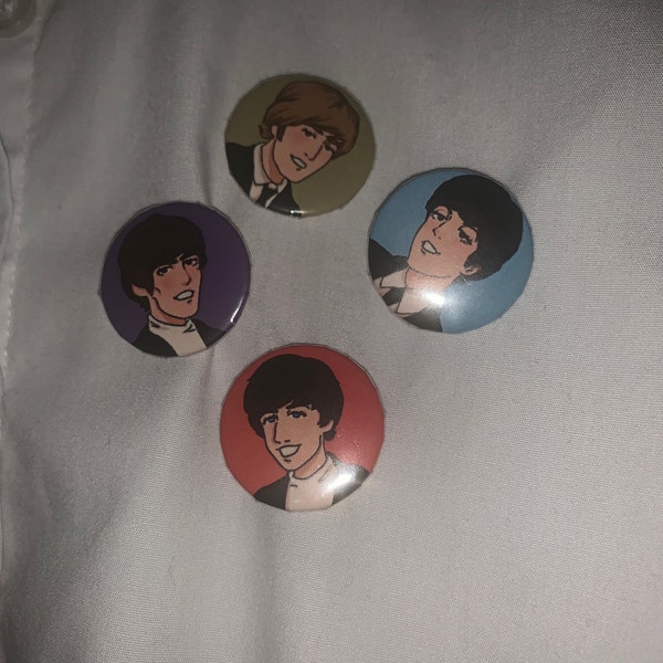 The Beatles Badges/ Pins /buttons - Etsy