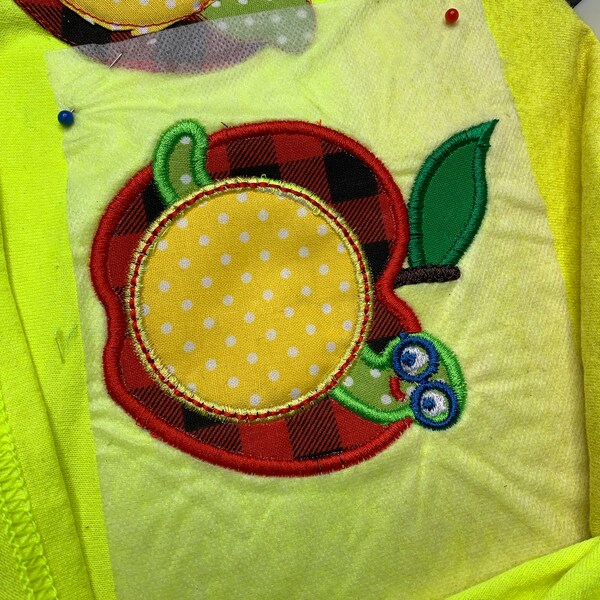 Monogram Apple Digital Machine Embroidery Applique Design 4 Sizes ...