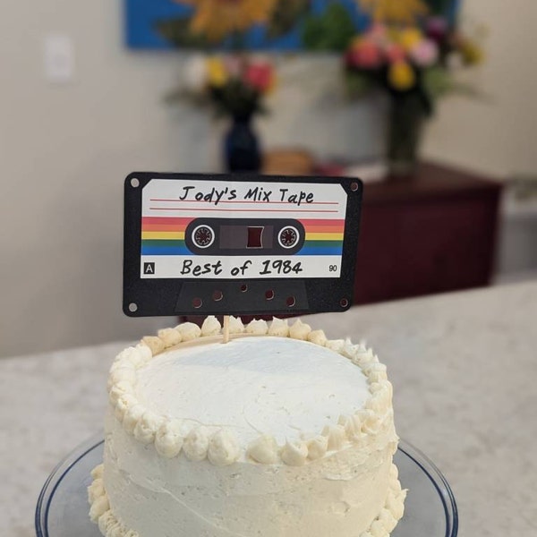 Best of 1982 Cake Topper| Cassette Tape Cake Topper| 80's Cake Topper ...