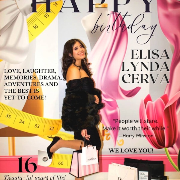 Editable Canva Template for Personalized Magazine, Personalized Gift ...