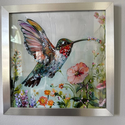 Whimsical Red Bird Print , Whimsical Bird Art, Contemporary Bird Art ...