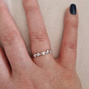 Self Reminder Minimalist Wave Ring high and Low Ring inspiration Gift ...