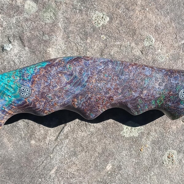 Stabilized Box Elder Burl Knife Scales SBEB 591 - Etsy