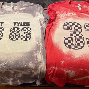 Checkered Flag Number Shirt, Race Track Shirt, Girls Shirt, Dirt Shirt ...
