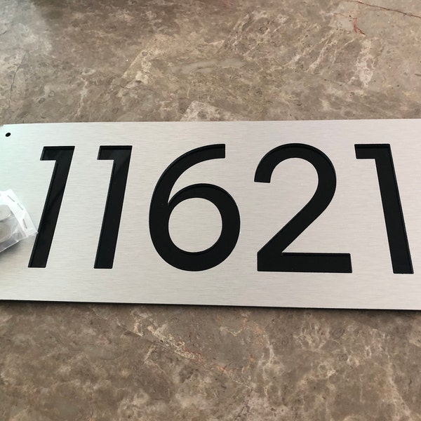 Modern House Numbers, House Numbers, Vertical Address Plaque ...