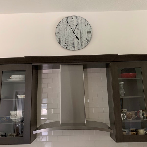 Large Wall Clock / 18" - 42" / Farmhouse Clock / Oversized Wall Clock ...