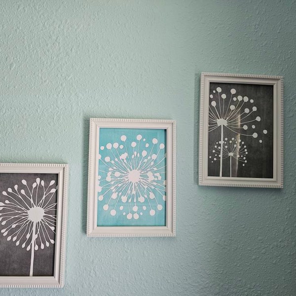 Bathroom Art Relax Renew Refresh Abstract Art Elegant Oil Paint ...