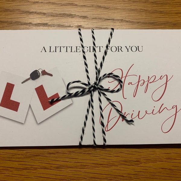Driving Lesson Money Wallet - Gift Voucher - Money Wallet - Gift Wallet ...
