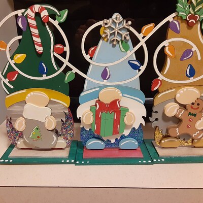 Christmas Gnomes, Standing Gnomes, Stands, DIY - Etsy