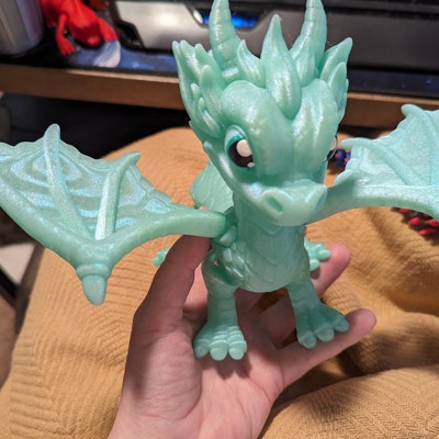 Wickedwing Dragon hatchling Dragon Tadling Articulated Fidget Toy 3D ...