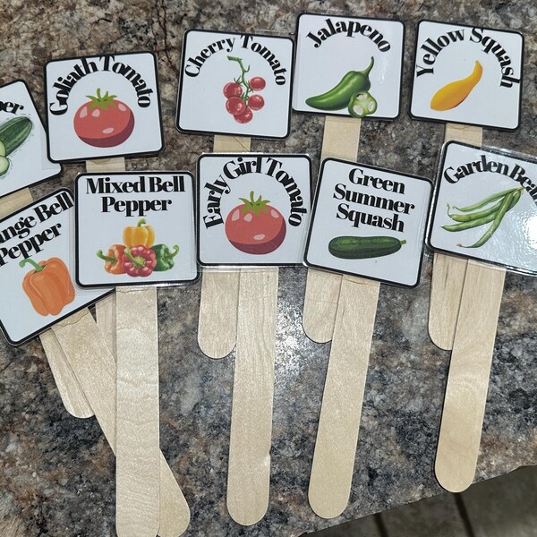 DIY Waterproof Garden Labels Tutorial | Easy Printable Garden Marker ...
