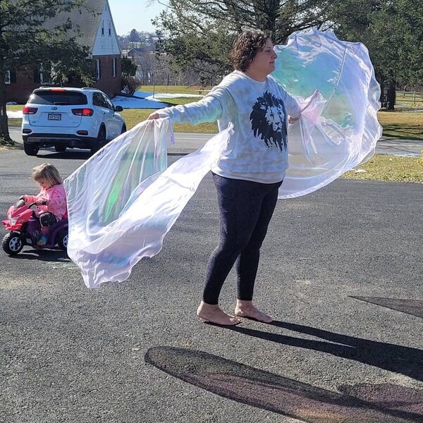 Gold 'throne Room' Aurora Borealis Rainbow Flowy Worship Banner Dance ...