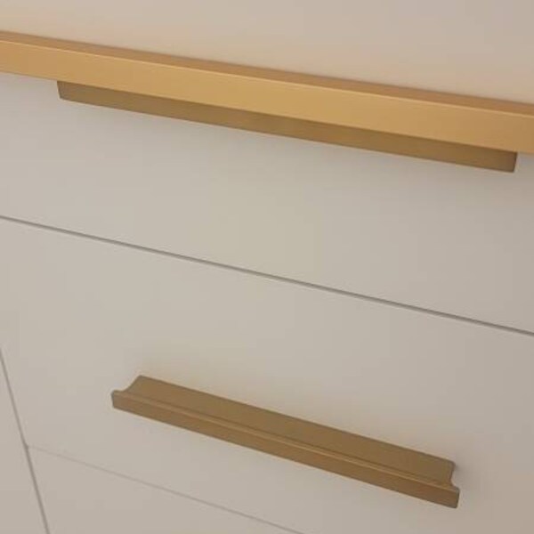 Extra Long Handles,gold/black Handle,drawer Pulls,kitchen Handles ...