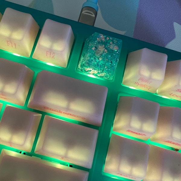 Glitter Keycaps | OEM Cherry MX Switches | Mechanical Keyboard Key Cap ...
