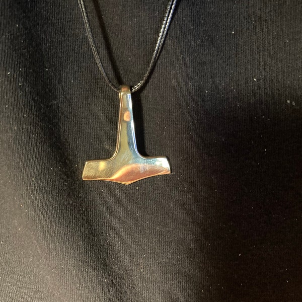 Bronze Mjolnir Pendant, Viking Jewelry, Thor's Hammer, Norse Amulet ...