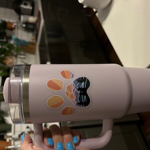 Dog Paw Print Mountain Girl With Dog Clear Vinyl Sticker Hiking ...