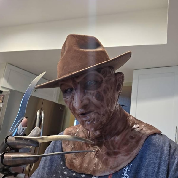 Freddy Krueger VS Jason Silicone Mask and Left Hand/glove COMBO by WFX ...