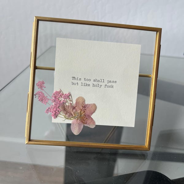 CUSTOM Quote Print in BLACK, 5x7, Stand, COTTON Paper – Poetry or ...