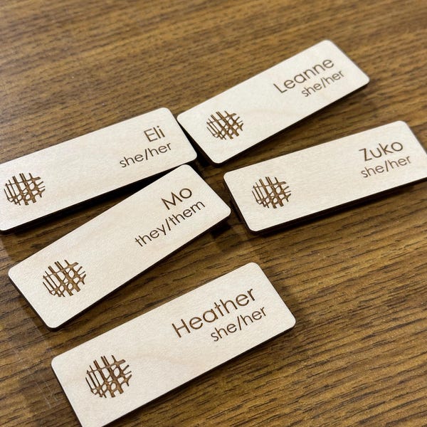 Personalized Magnetic Name Badges Custom Engraved Employee Work Badge ...