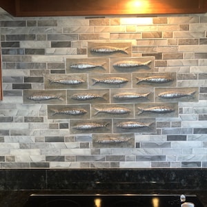 Blue Copper Sculpture, Hanging, Fish Artwork, Contemporary, Wall ...