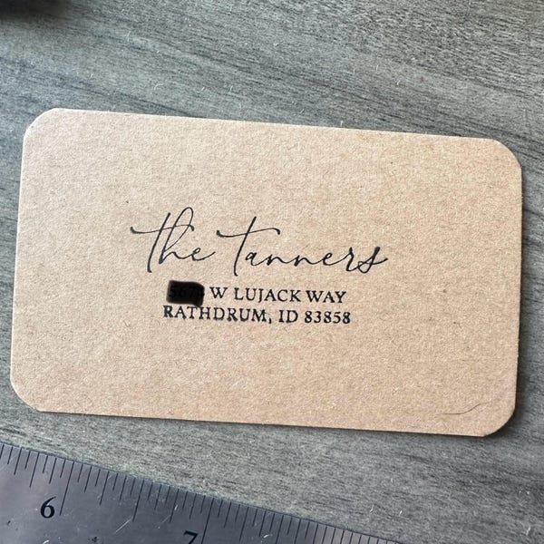 Business Card Stamp Custom Business Card or Etsy Shop Stamp, Custom ...