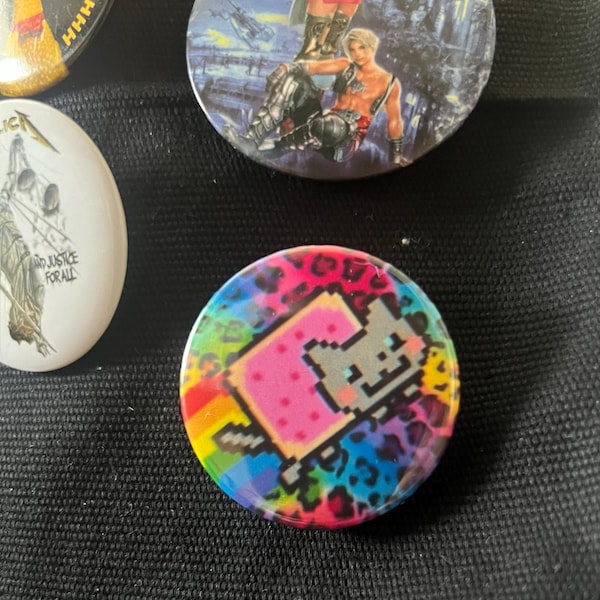 Nyan Cat 1 1/2" Pinback Buttons (custom Made) - Etsy