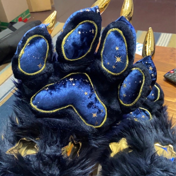 Starry Night Paws - Furry Paws - Cosplay Paws - Etsy