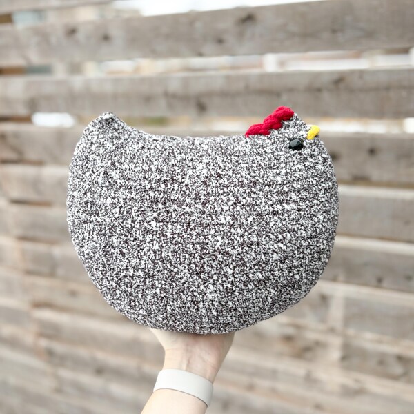 Giant Chubby Chicken Crochet PDF Pattern No Sew Beginner Friendly ...