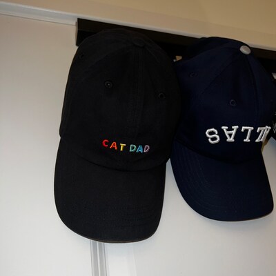 Hatphile Pre-washed Soft Cat Embroidery Ball Cap Perfect Gift for Cat ...