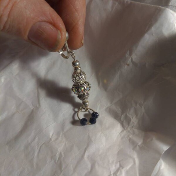 5 Treble Clef Big Hole Beads, Silver Color Big Beads, Large Hole Music ...