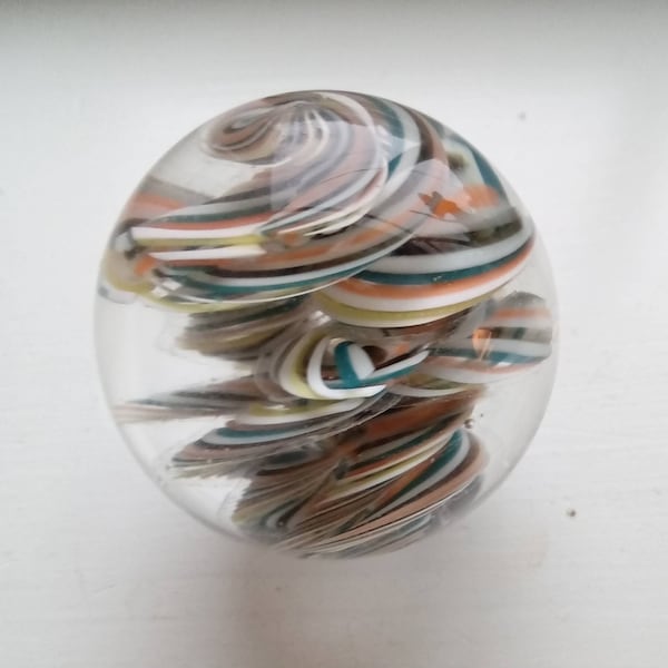 Glass Marble, Handmade Marbles, Contemporary Art Marble, Dot Stack ...