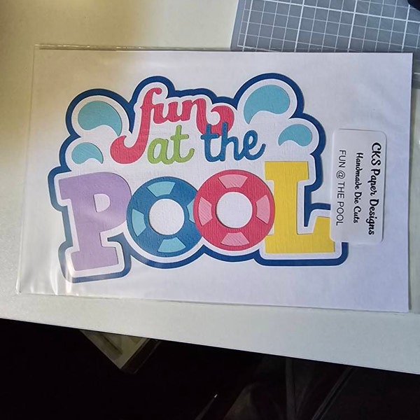 Handmade Paper Die Cut ROAD TRIP Title (style 1) Scrapbook Page ...