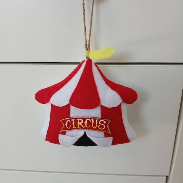 Handmade Felt Circus Christmas Tree Decorations: Xmas Ornaments, Big ...