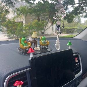 Cute Car Dashboard Decor Mini Frog Cat Ornament Car - Etsy