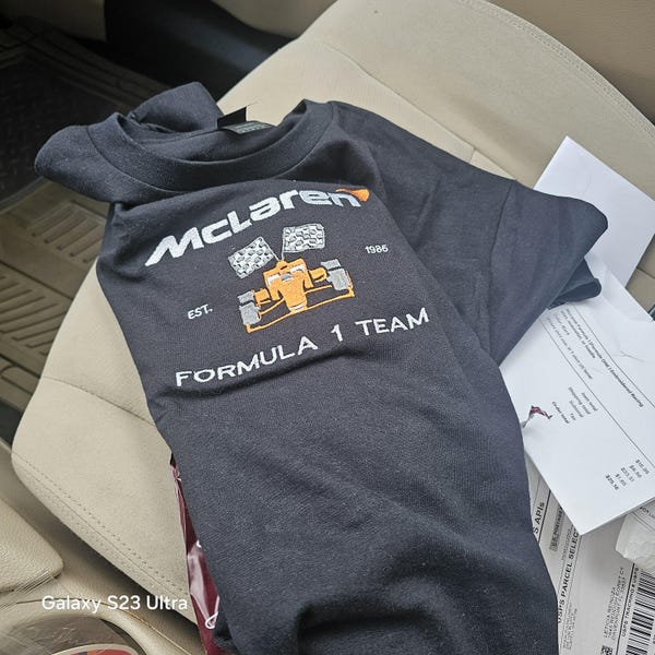 Mclaren Formula 1 (formula ONE ) Embroidered Racing Merch (shirt ...