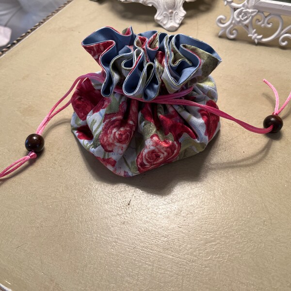 Travel Jewelry Pouch With Drawstring and Pockets - Etsy