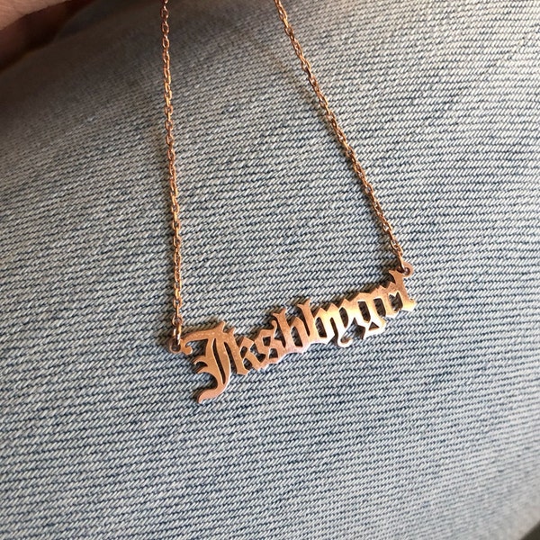 Tiny Name Necklace - Dainty Name Necklace - Mini Name Necklace ...