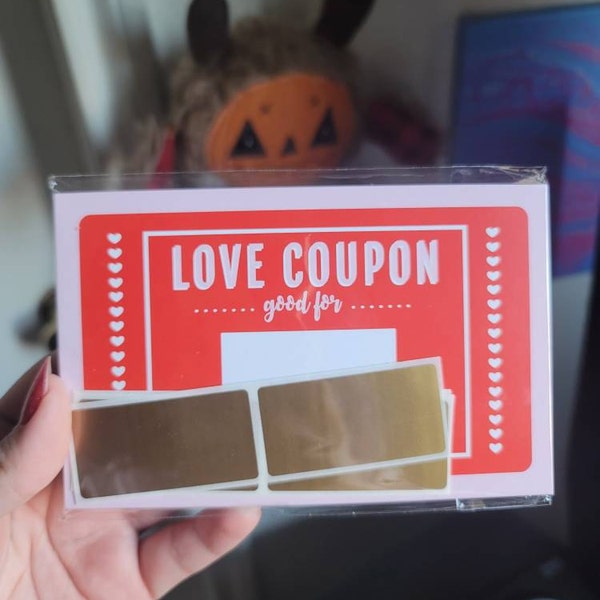 Scratch-off Love Coupons Scratch off Voucher Valentines Gift for Her ...