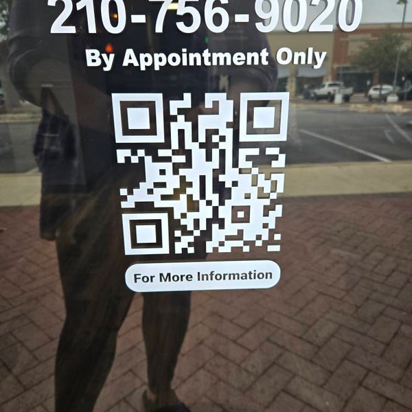 Website Custom QR Code Decal - Social Media Custom QR Code Sticker ...