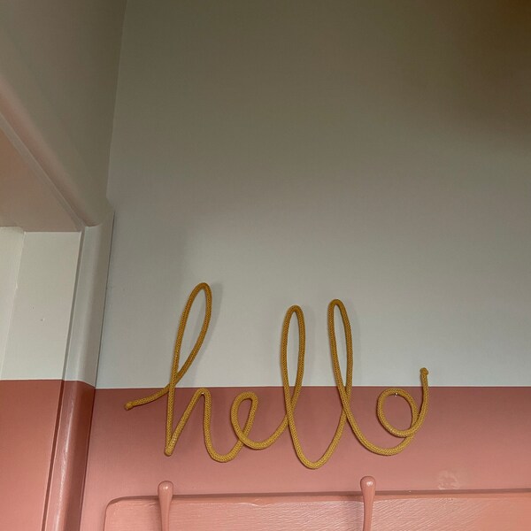 Wooly Words • Wire Art • Kids Decor • Colourful Words • Children’s ...